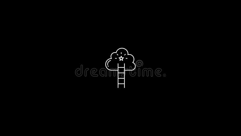 Business Progress Animated Icon.Animation of Interconnected Icons ...