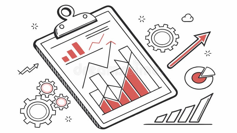 Business Progress Report Clipboard Vector Illustration, Vector Design ...