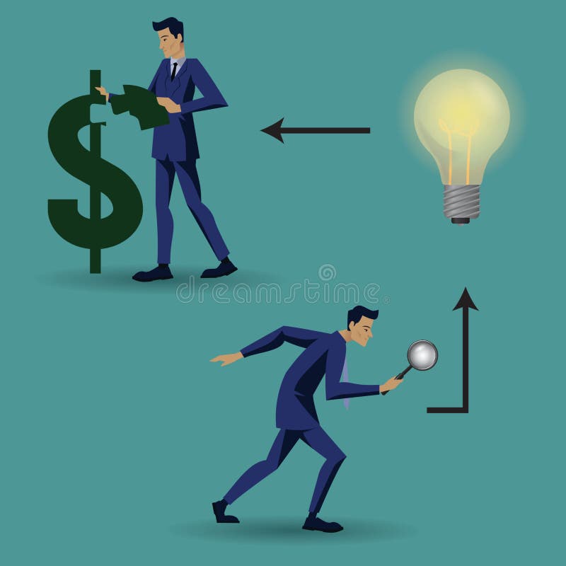 Business Progression Concept. Vector Illustration Decorative Design ...