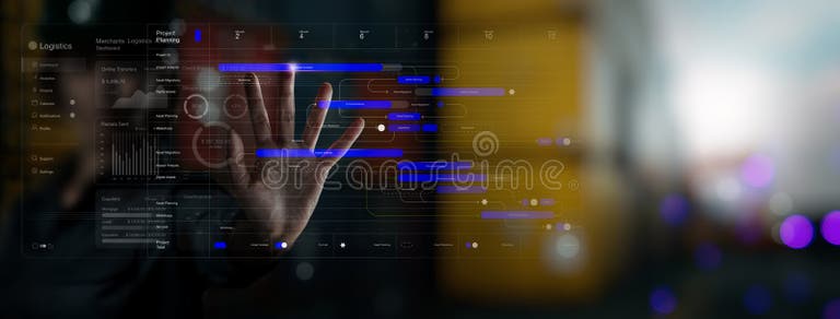 Business Project Management on the Computer Screen Project Planning ...