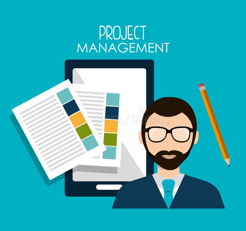 Business Project Management Stock Illustration - Illustration of ...