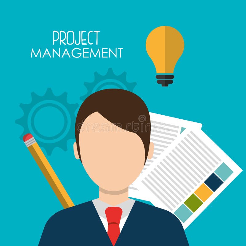 Business Project Management Stock Illustration - Illustration of graph ...