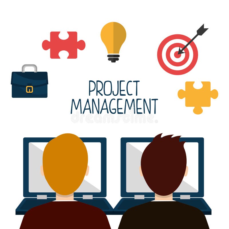 Business Project Management Stock Illustration - Illustration of ...