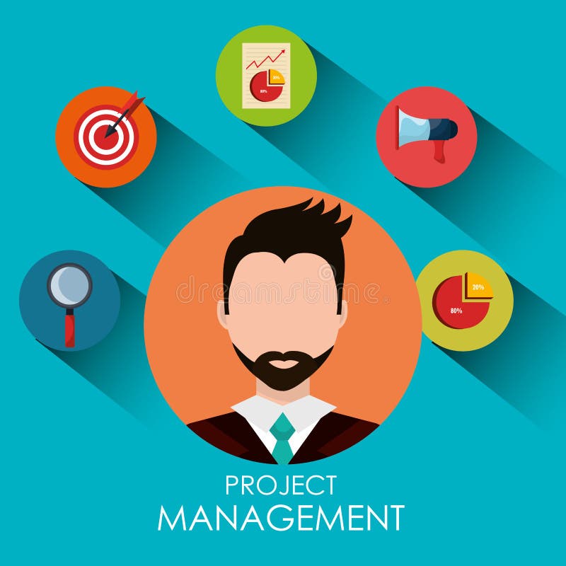 Business Project Management Plan Stock Illustration - Illustration of ...