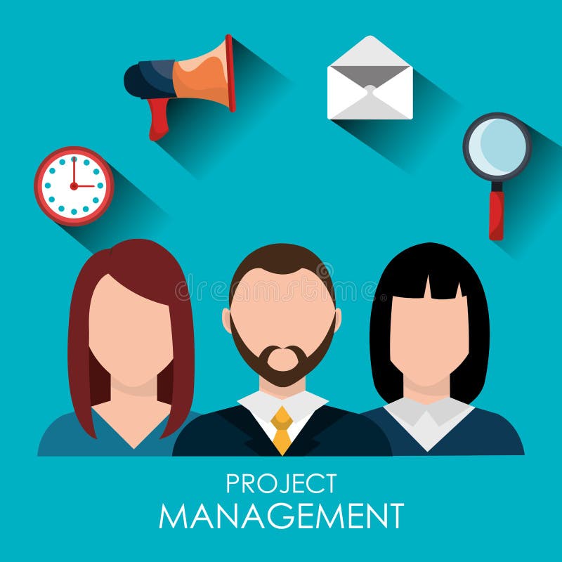 Business Project Management Plan Stock Illustration - Illustration of ...