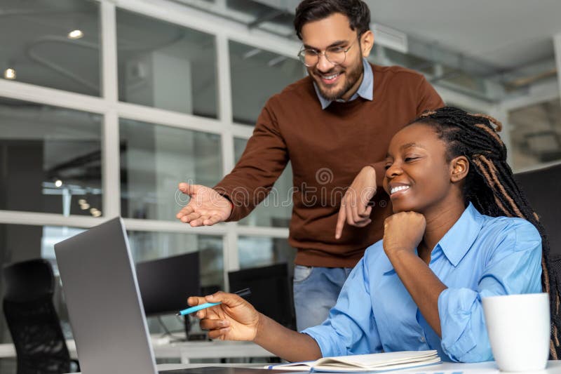 Business Project Team Working Together on Laptop Stock Photo - Image of ... Business Project Team Working Together on Laptop Stock Photo - Image of ...
