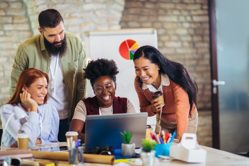 Business Project Team Working Together at Meeting Room Stock Image ...