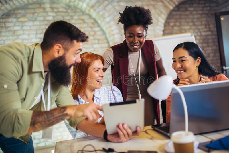 Business Project Team Working Together at Meeting Room Stock Photo ...