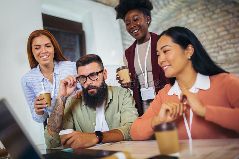 Business Project Team Working Together at Meeting Room Stock Photo ...