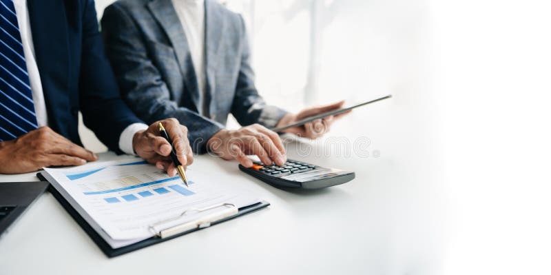 Business Project Team Working Together at Meeting Room at Office ...