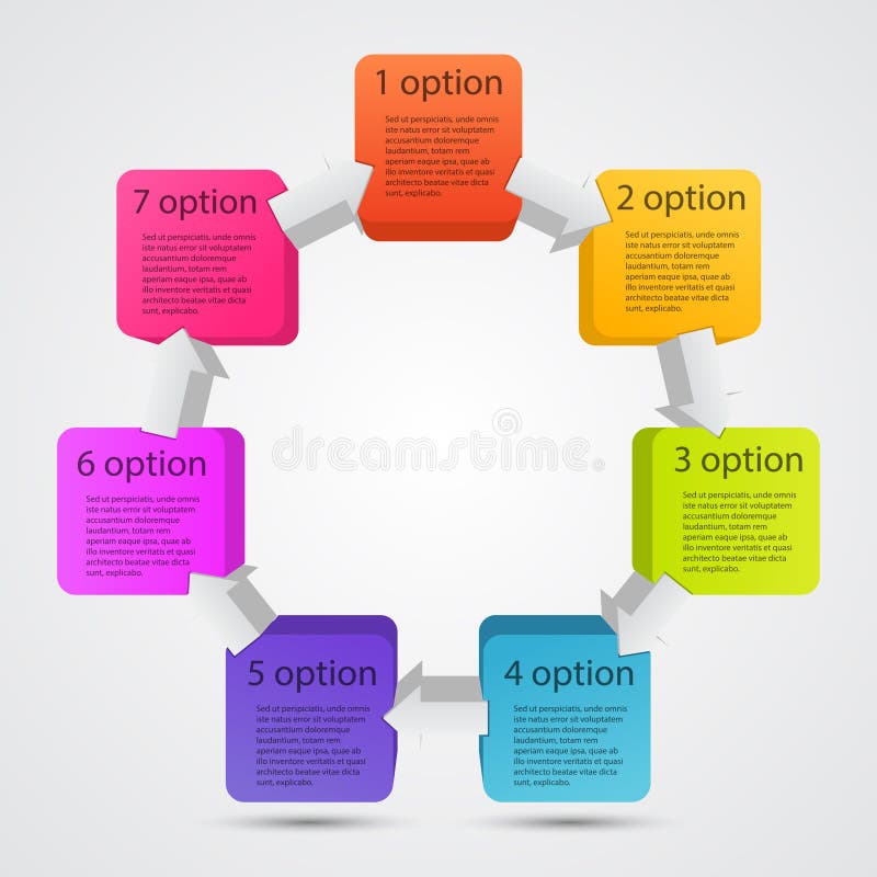 Business Project Template with Text Areas Stock Vector - Illustration ...