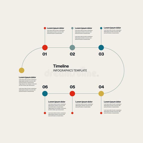 Business Project Timeline Infographics Vector Template. Presentation ...