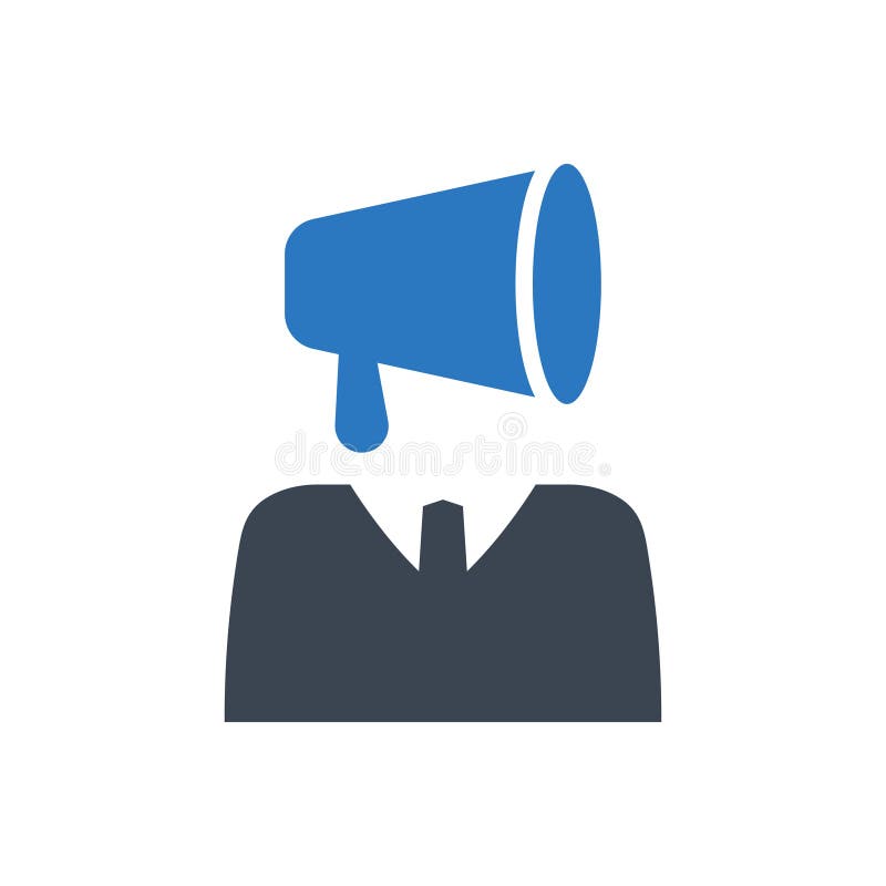 Promoting Icon in Trendy Design Style. Promoting Icon Isolated on White ...