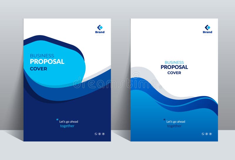 Business Proposal Cover Design Concepts Stock Vector - Illustration of ...