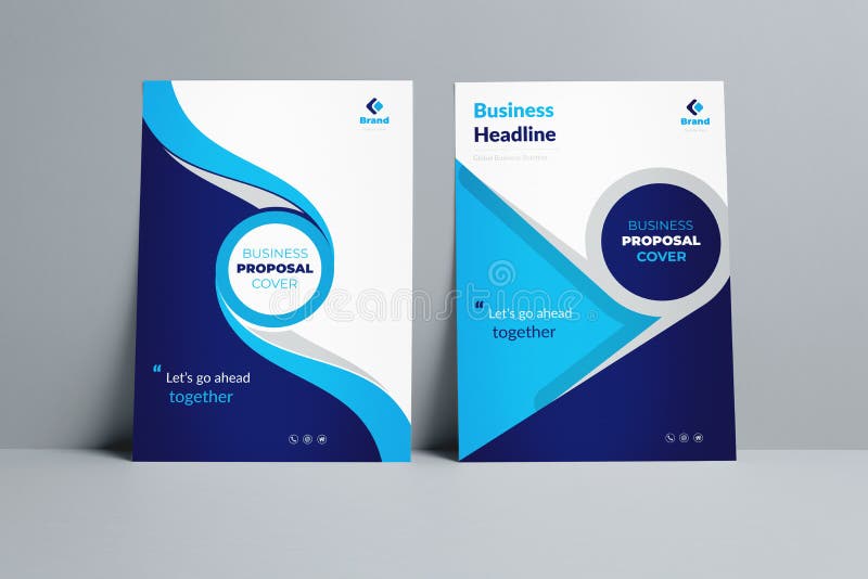 Business Proposal Cover Design Template Adept for Multipurpose Projects ...