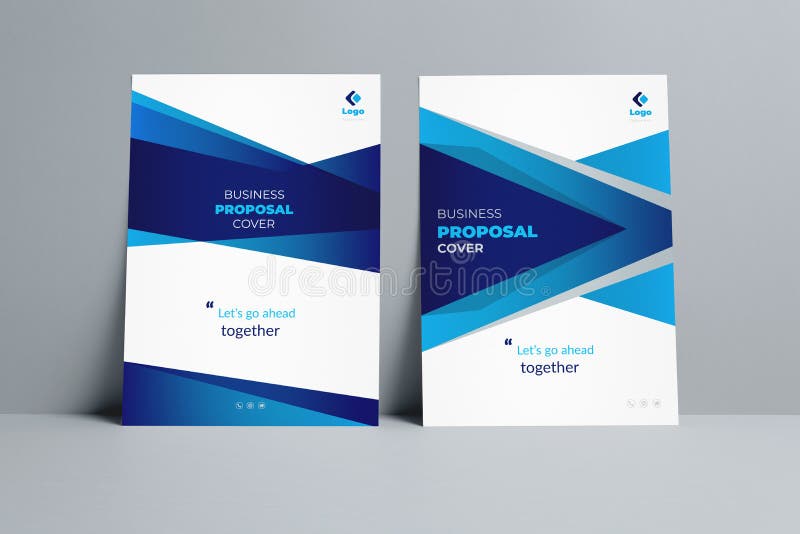 Business Proposal Cover Design Template Adept for Multipurpose Projects ...