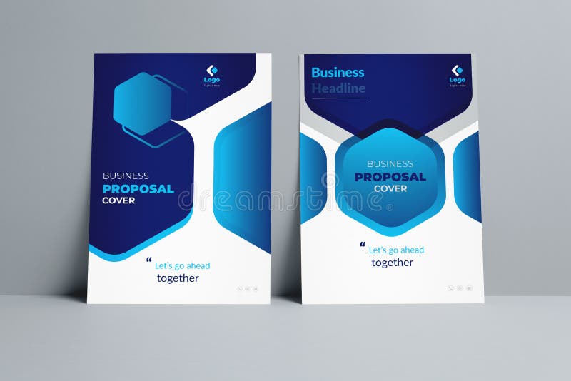 Business Proposal Cover Design Template Adept for Multipurpose Projects ...