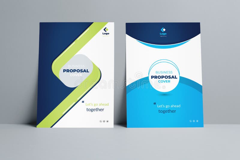 Business Proposal Cover Design Template Adept for Multipurpose Projects ...