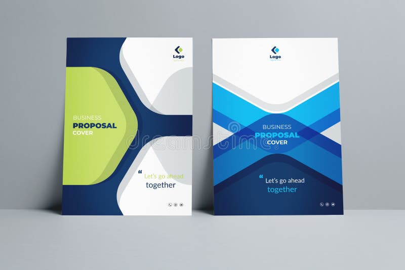Business Proposal Cover Design Template Adept for Multipurpose Projects ...