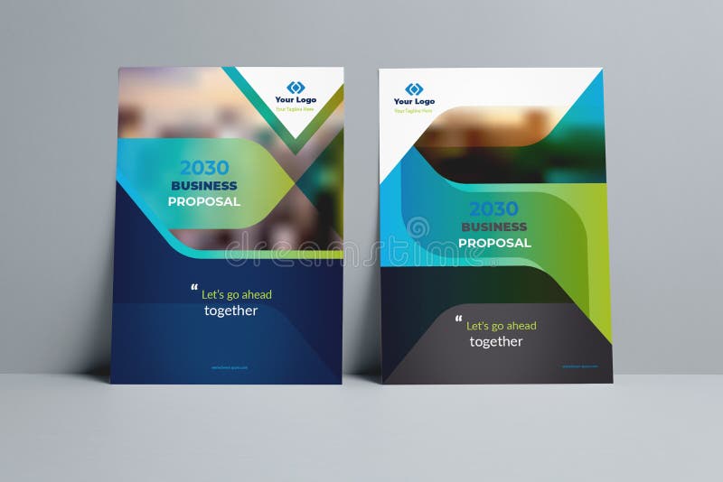 Business Proposal Cover Design Template Adept for Multipurpose Projects ...