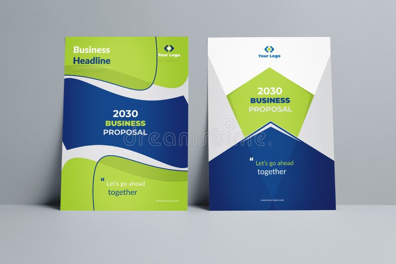 Business Proposal Cover Design Template Adept for Multipurpose Projects ...