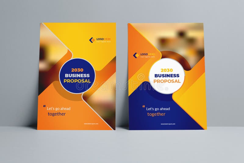 Business Proposal Cover Design Template Adept for Multipurpose Projects ...