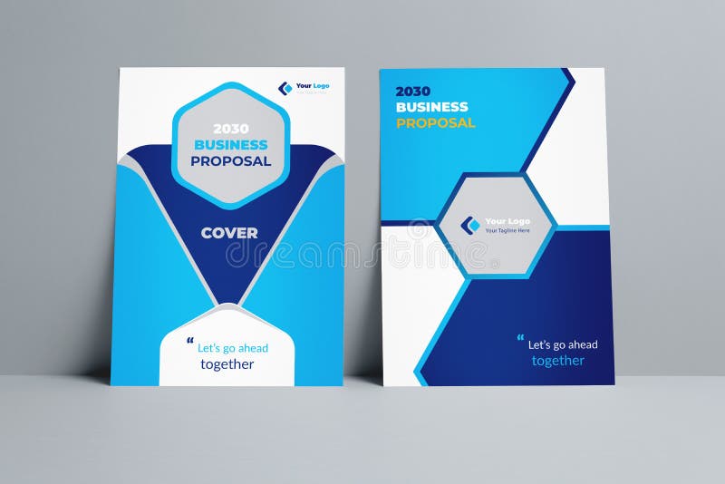 Business Proposal Cover Design Template Adept for Multipurpose Projects ...