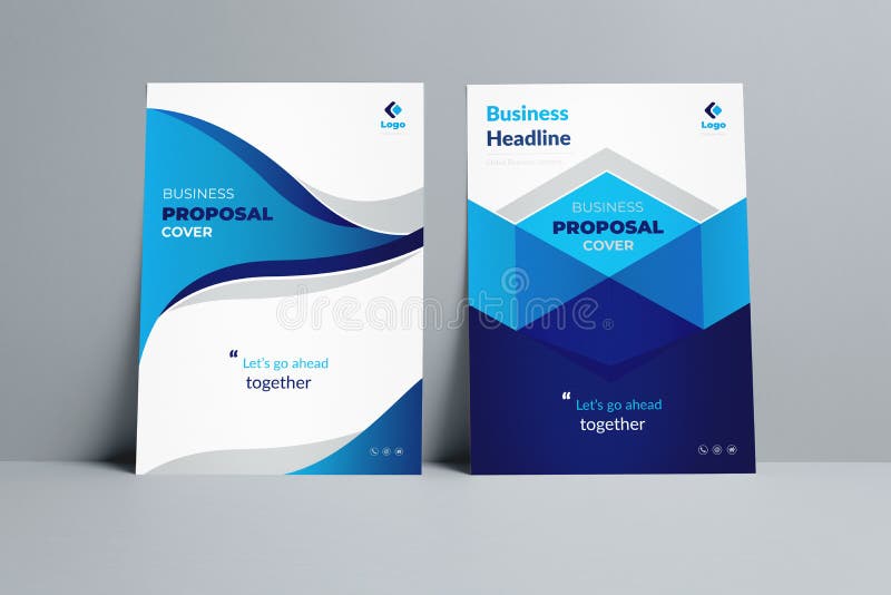 Business Proposal Cover Design Template Adept for Multipurpose Projects ...