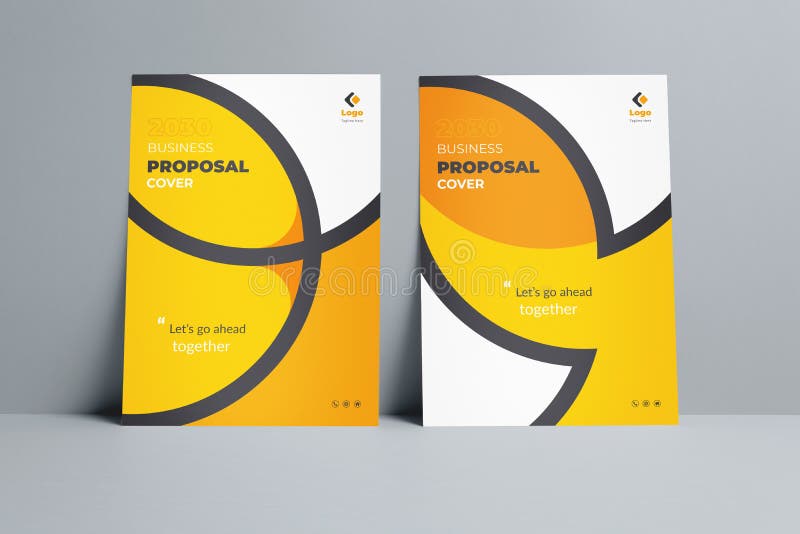 Business Proposal Cover Design Template Adept for Multipurpose Projects ...