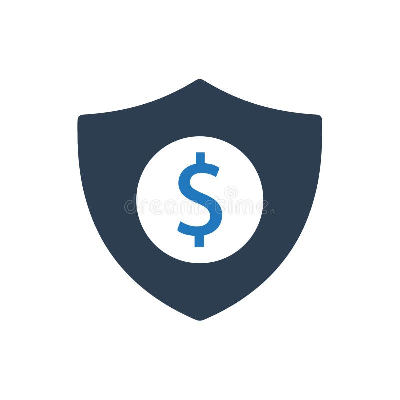 Financial Protection Icon stock vector. Illustration of dollar - 120048259