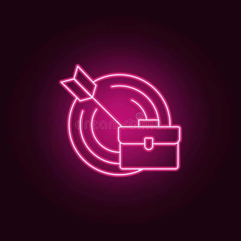 Business Purpose Icon. Elements of Interview in Neon Style Icons Stock ...