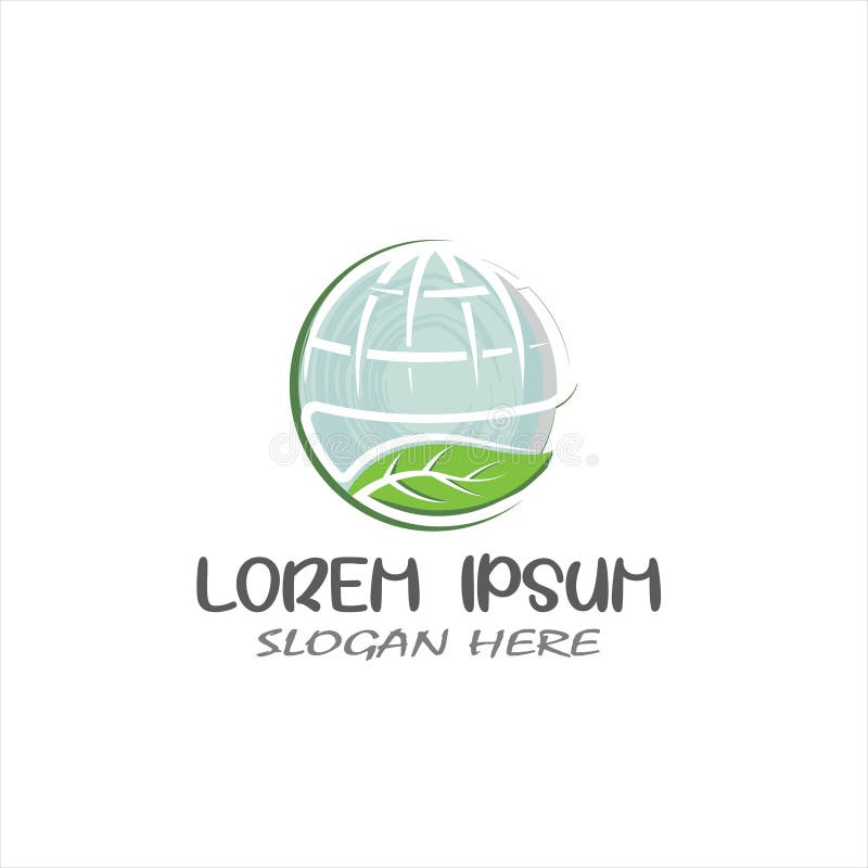 Green World Logo Design Template Vector Eps Stock Vector - Illustration ...