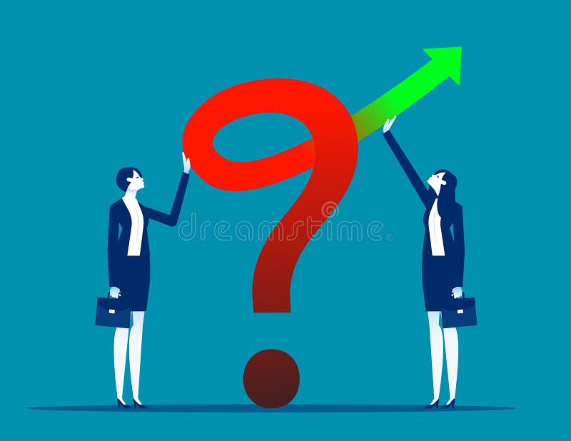 Solution Arrow with Graph Background Stock Illustration - Illustration ...