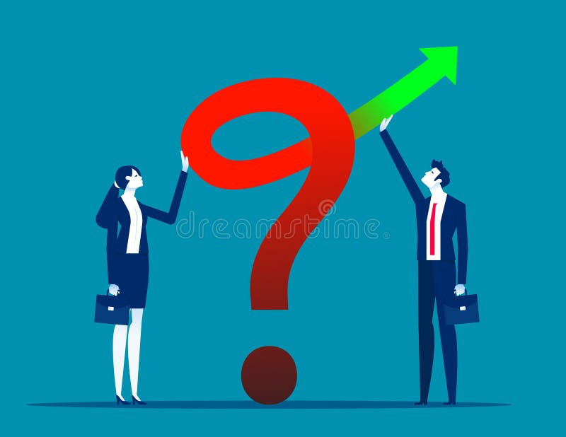 Solution Arrow with Graph Background Stock Illustration - Illustration ...