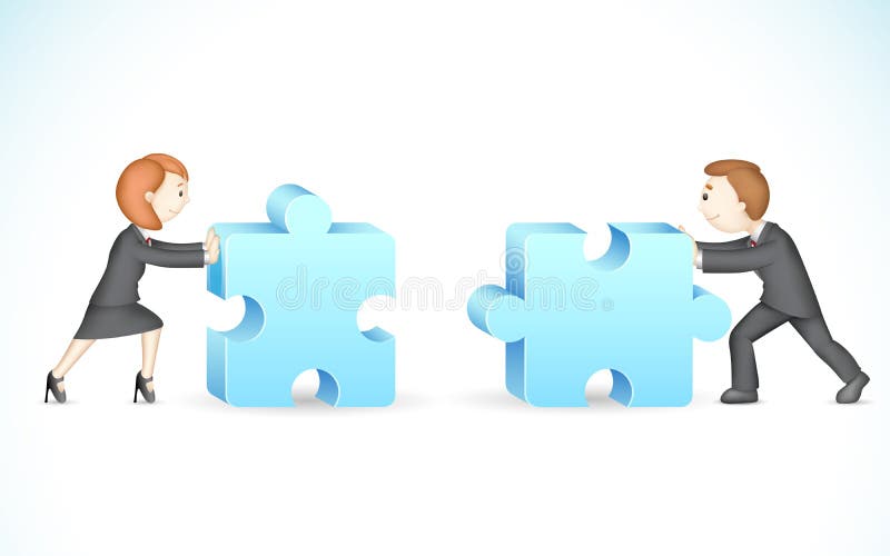 Business Puzzle stock vector. Illustration of graphic - 25996164