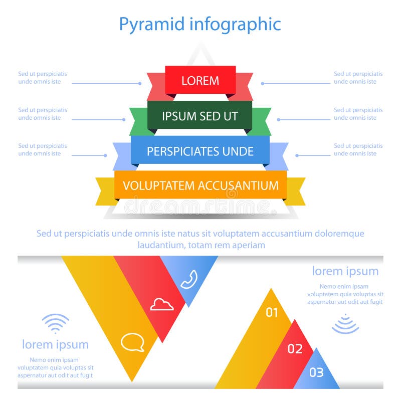 Business Pyramid Infographic Stock Vector - Illustration of graph ...