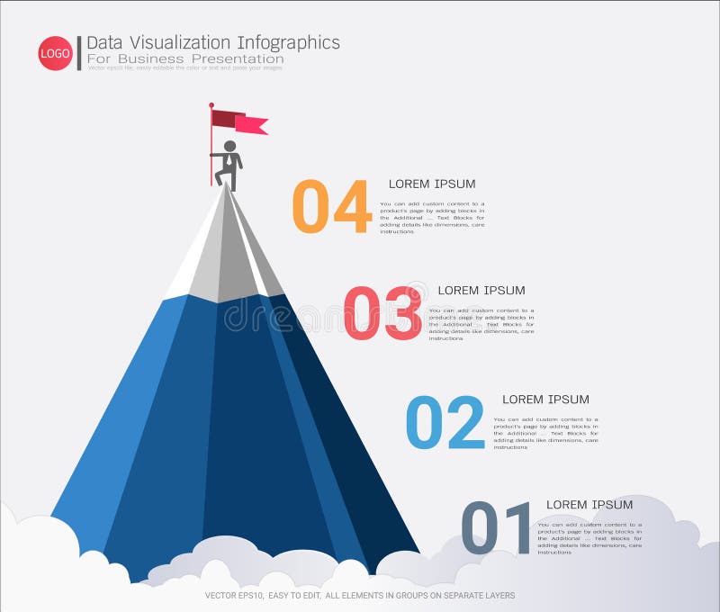 Business Pyramid Infographic Template. Stock Vector - Illustration of ...