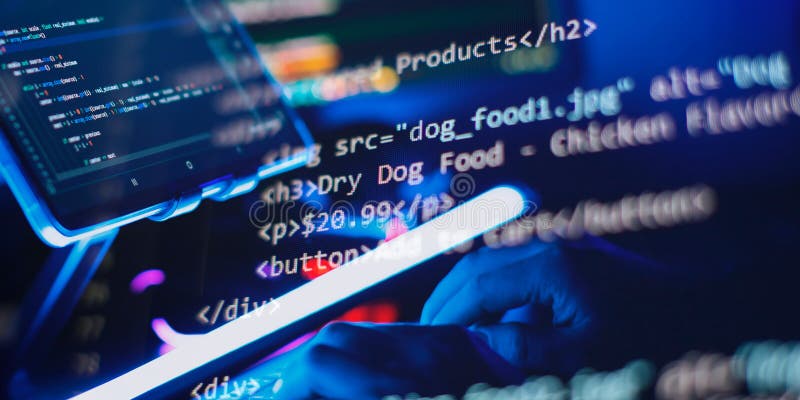 It Business Python Code Computer Screen Mobile Application Design