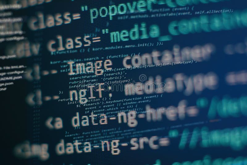 Python Code Computer Screen Mobile Application Design Concept Stock Image Image Of
