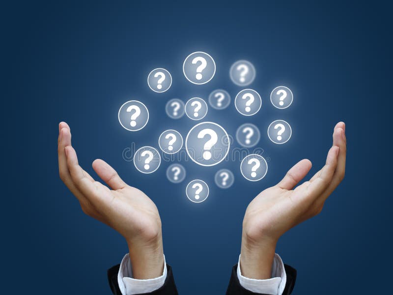 Business question stock illustration. Illustration of button - 20717772