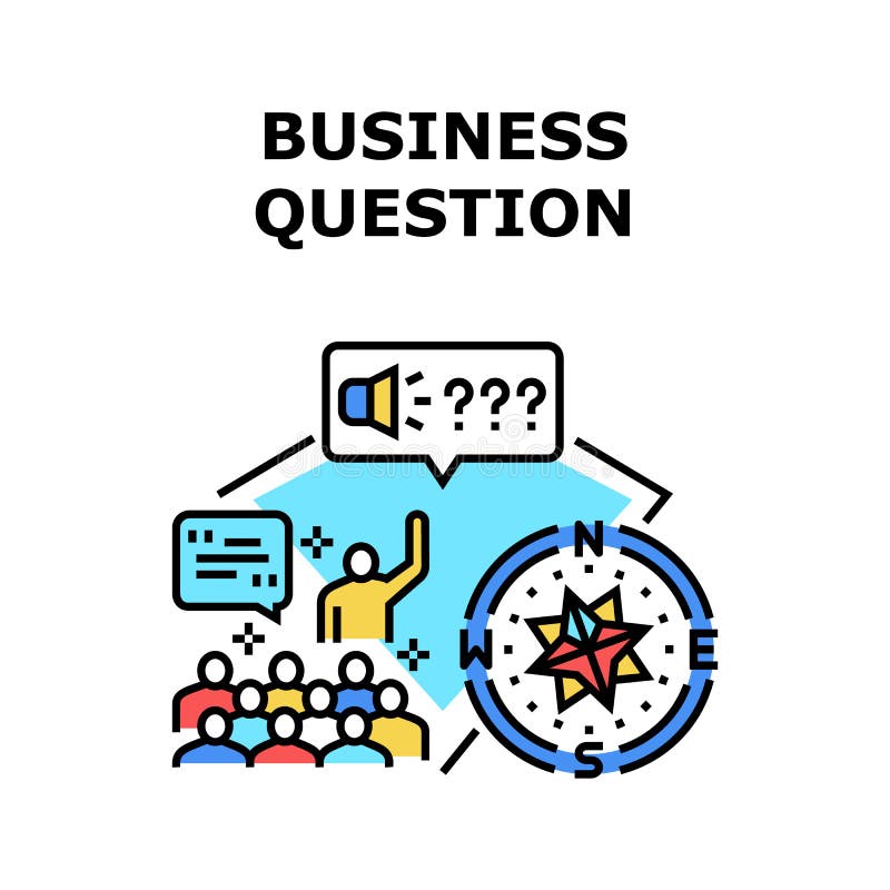 Business Question and Answer Vector Concept Color Stock Vector ...