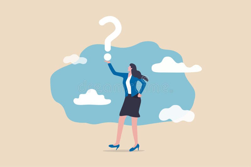 Confused People with Confusion Problem or Doubt, Lost in Trouble or ...