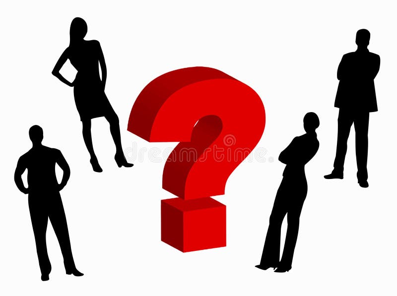 Business question mark stock illustration. Illustration of leader ...