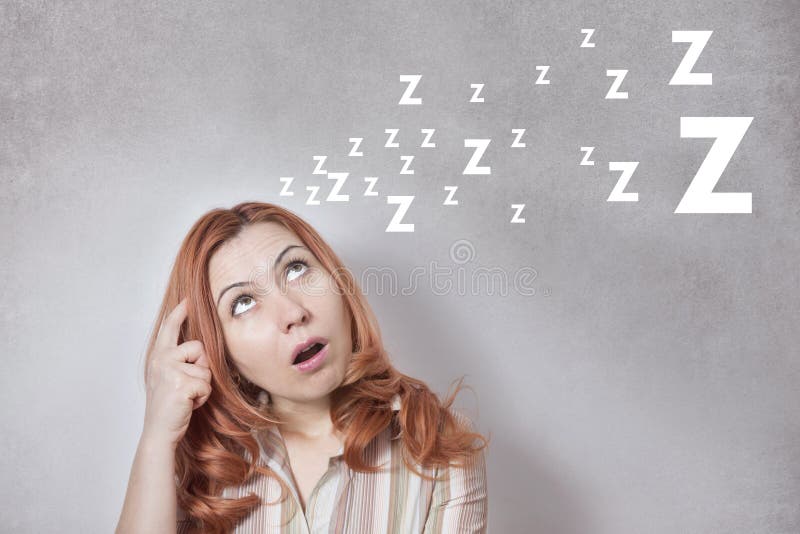 Business Question - Woman Looking Up Stock Photo - Image of manager ...