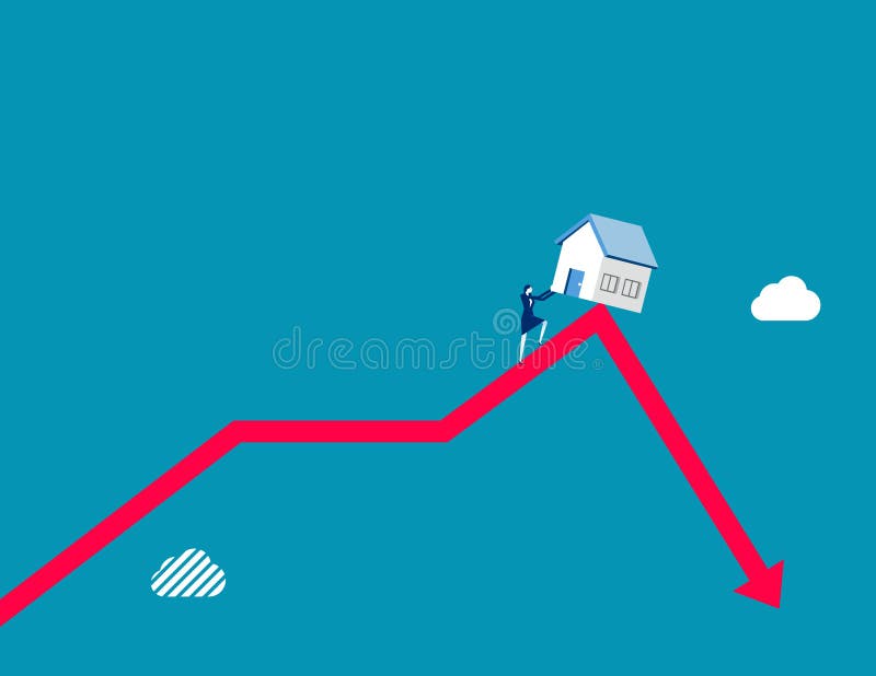 Business Recession and Stock Market Crash, Business Housing Development ...