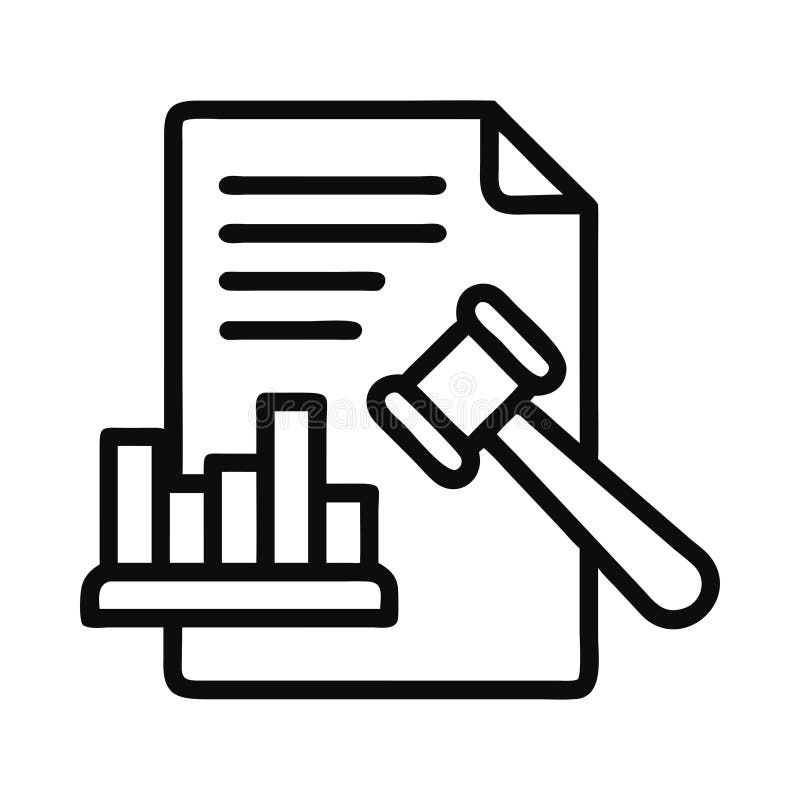 Business Registration Financial Report Icon Stock Vector - Illustration ...