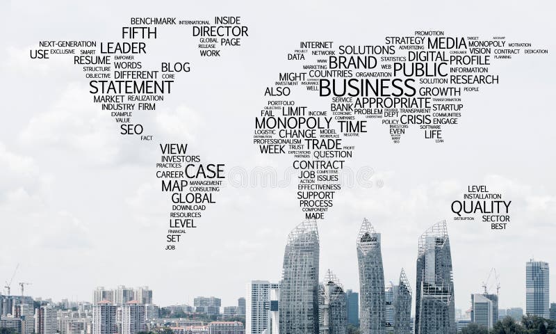 Business Globalization Concept. Stock Photo - Image of cityscape ...