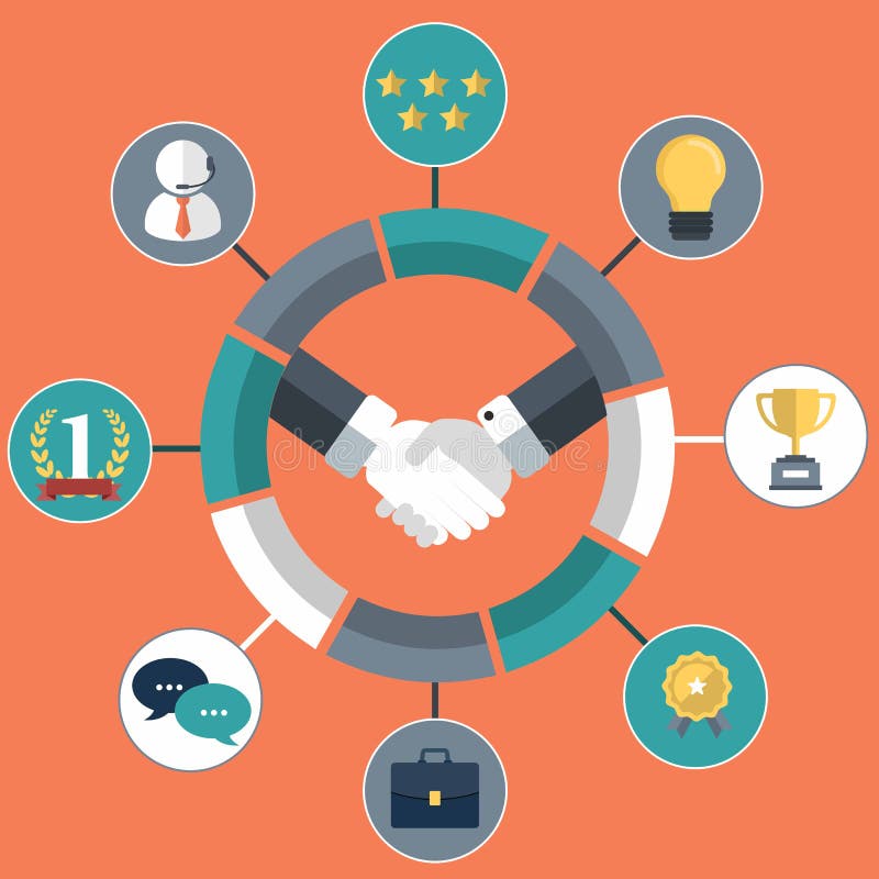 Business Relationship, Customer Relationship Management Concept. System ...