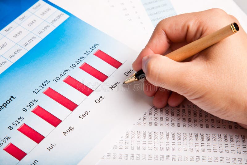 Business report stock photo. Image of figures, analyzing - 17615830