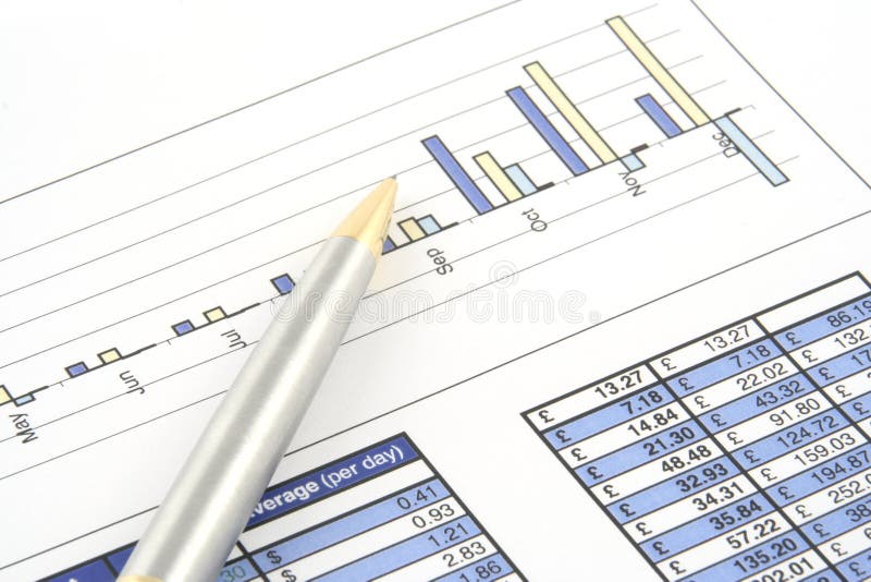 Business Report stock photo. Image of market, accounting - 5185968